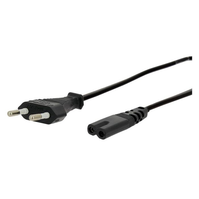 Câble alimentation secteur EDENWOOD 2 broches noir - Electro Dépôt