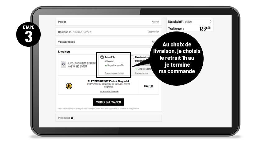 Livraison et retrait magasin - Electro Dépôt
