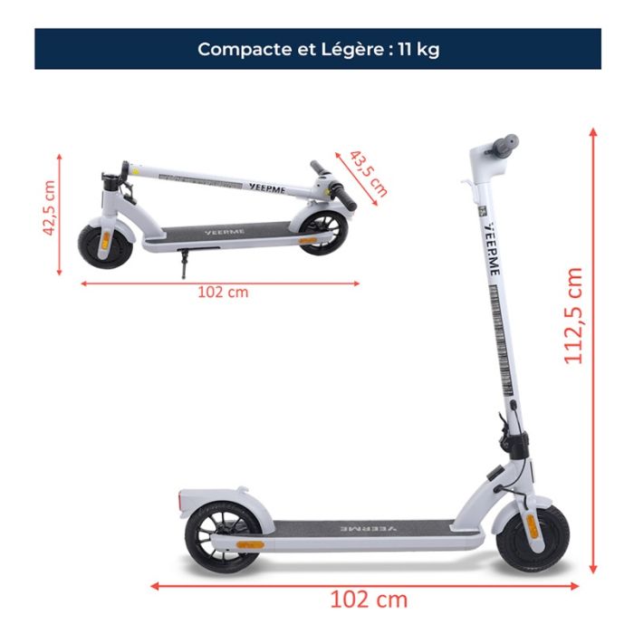 Trottinette électrique YEEP.ME 80n Start grise - Electro Dépôt