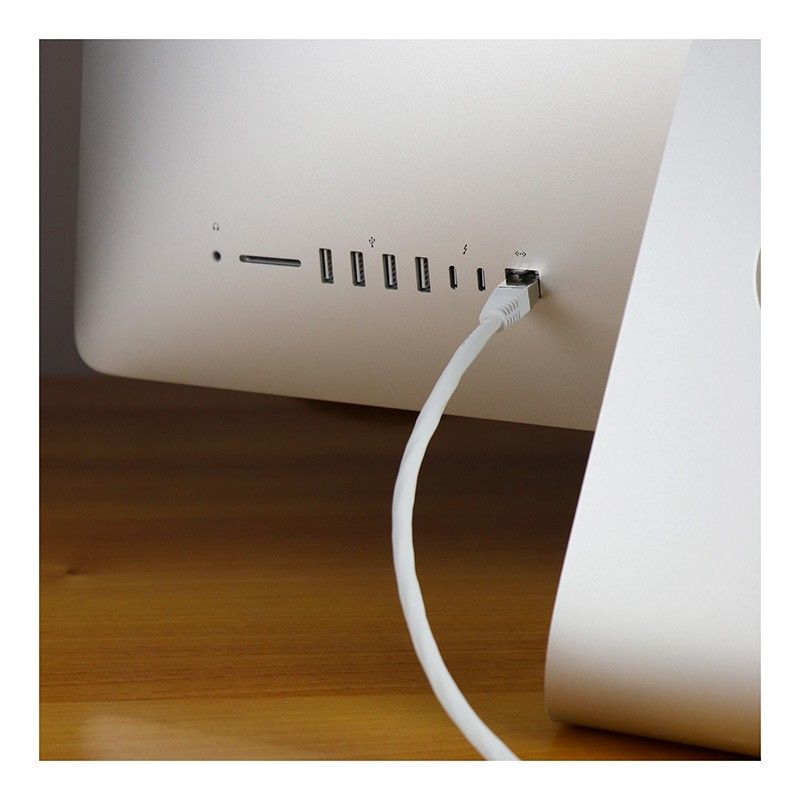 Câble RJ45 ethernet EDENWOOD 100Mb droit blanc 30m - Electro Dépôt