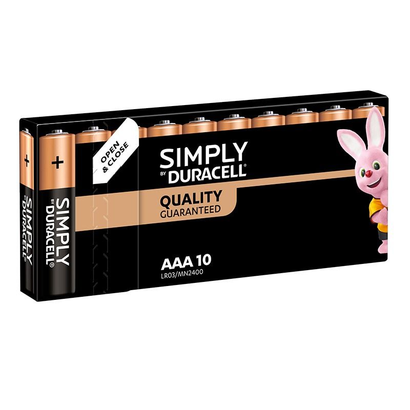 Pile DURACELL AAA x10 SIMPLY - Electro Dépôt