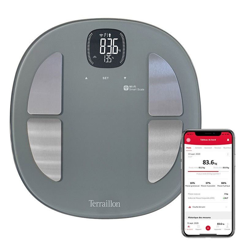 Pèse-personne électronique TERRAILLON MASTER FIT WIFI - Electro Dépôt
