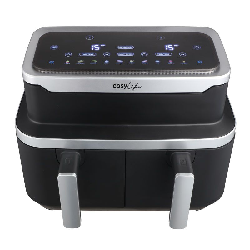 Friteuse à air chaud multifonctions COSYLIFE double bac 2x4,2L CL ...
