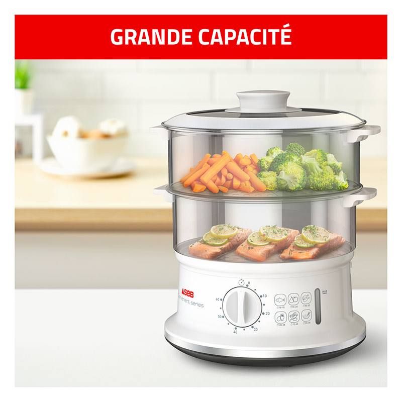 Cuiseur vapeur SEB VC145100 Inox - Electro Dépôt